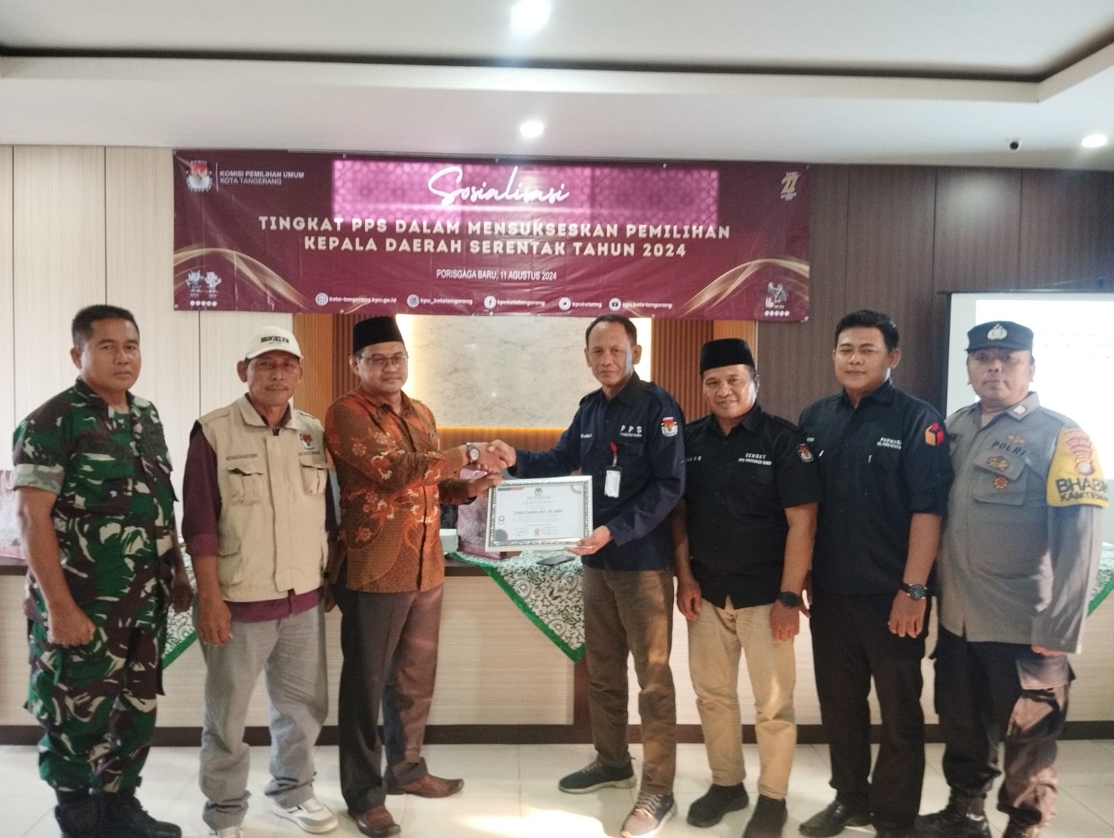 PPS Poris Gaga Baru Gelar Sosialisasi Dorong 100 % Partisipasi Pemilih